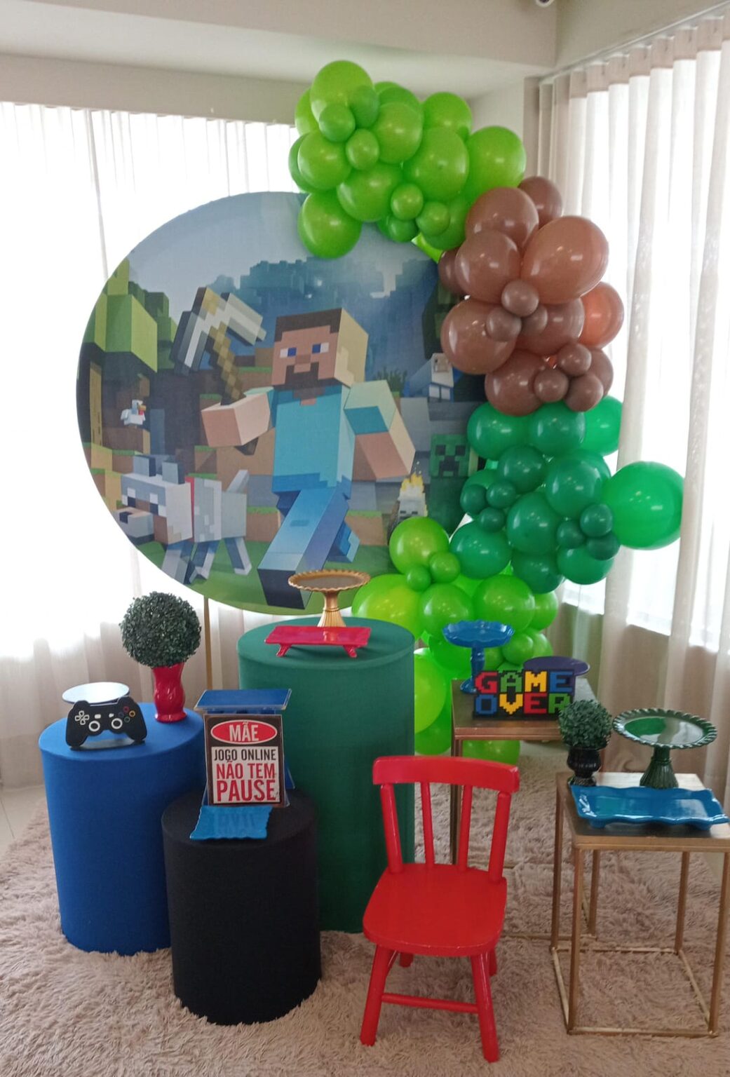 Mini table Minecraft – decorativafestas.com.br